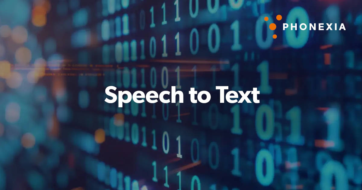 On-Premises Speech to Text Technology | PHONEXIA